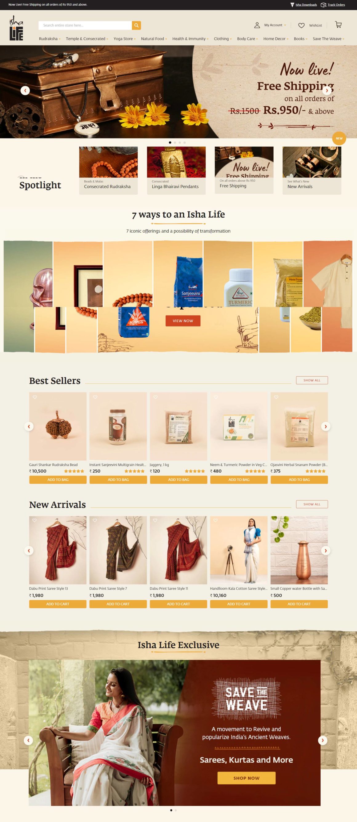 Portfolio of Ecommerce Website Design & Development - OrangeMantra