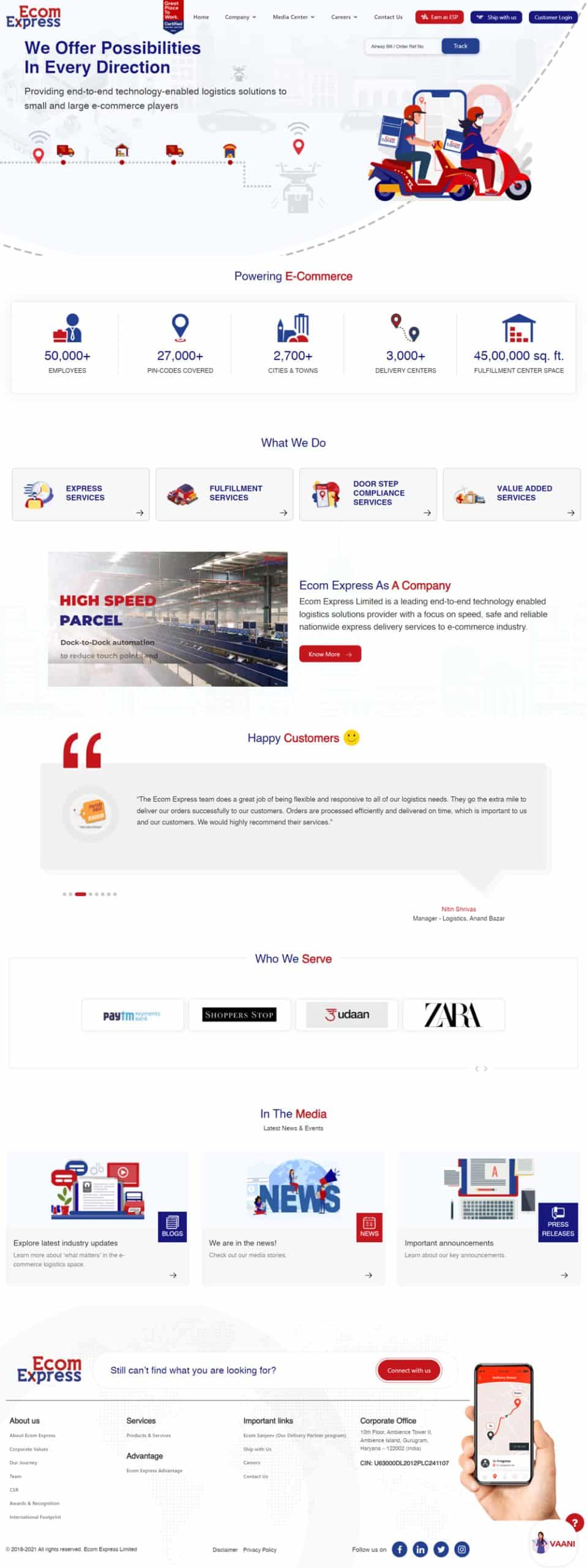 End-to-End User-Centric DIY Customer Onboarding Solution for Ecom Express